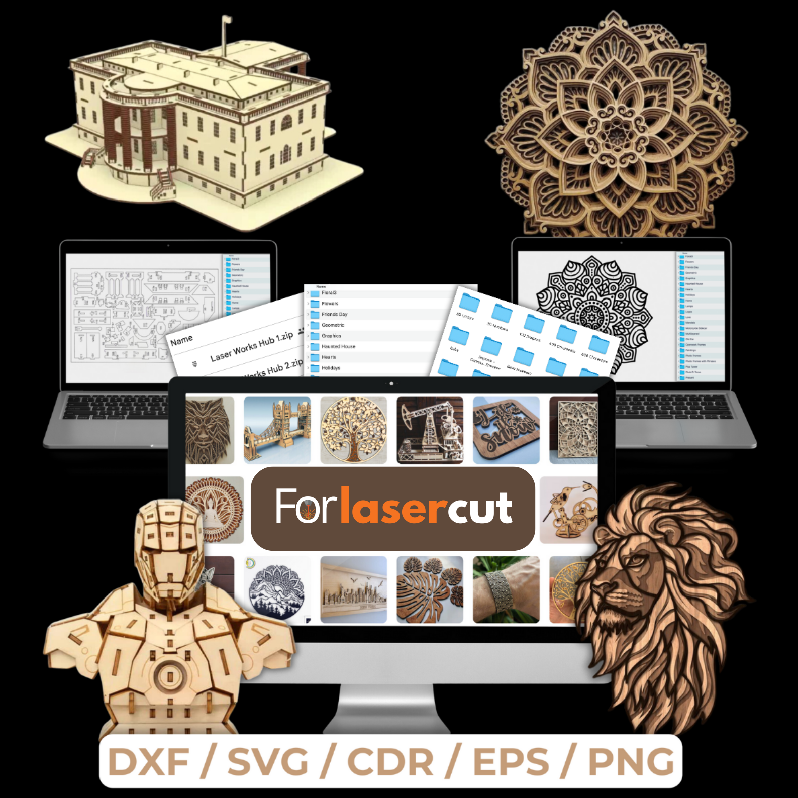 400,000+ Laser Cut Files | Instant Download – FORLASERCUT™